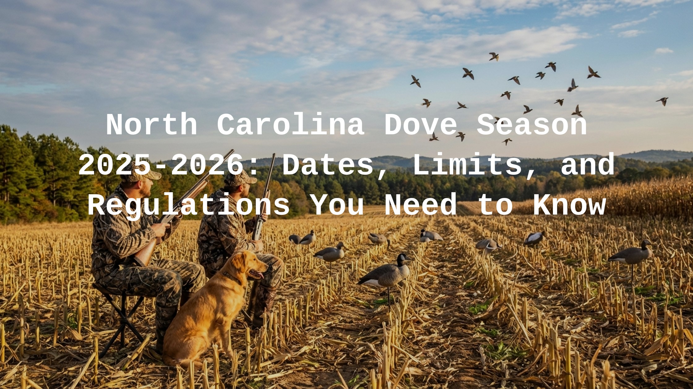 North Carolina Dove Season 2026-2027: Dates, Limits, and Regulations ...
