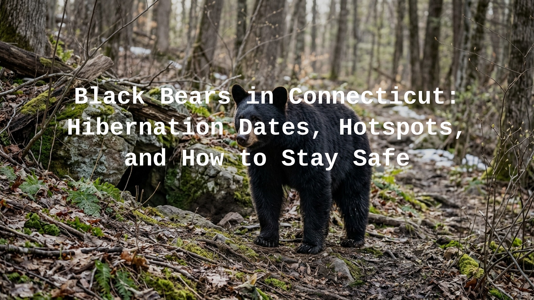 Black Bears in Connecticut: Hibernation Dates, Hotspots, and How to ...