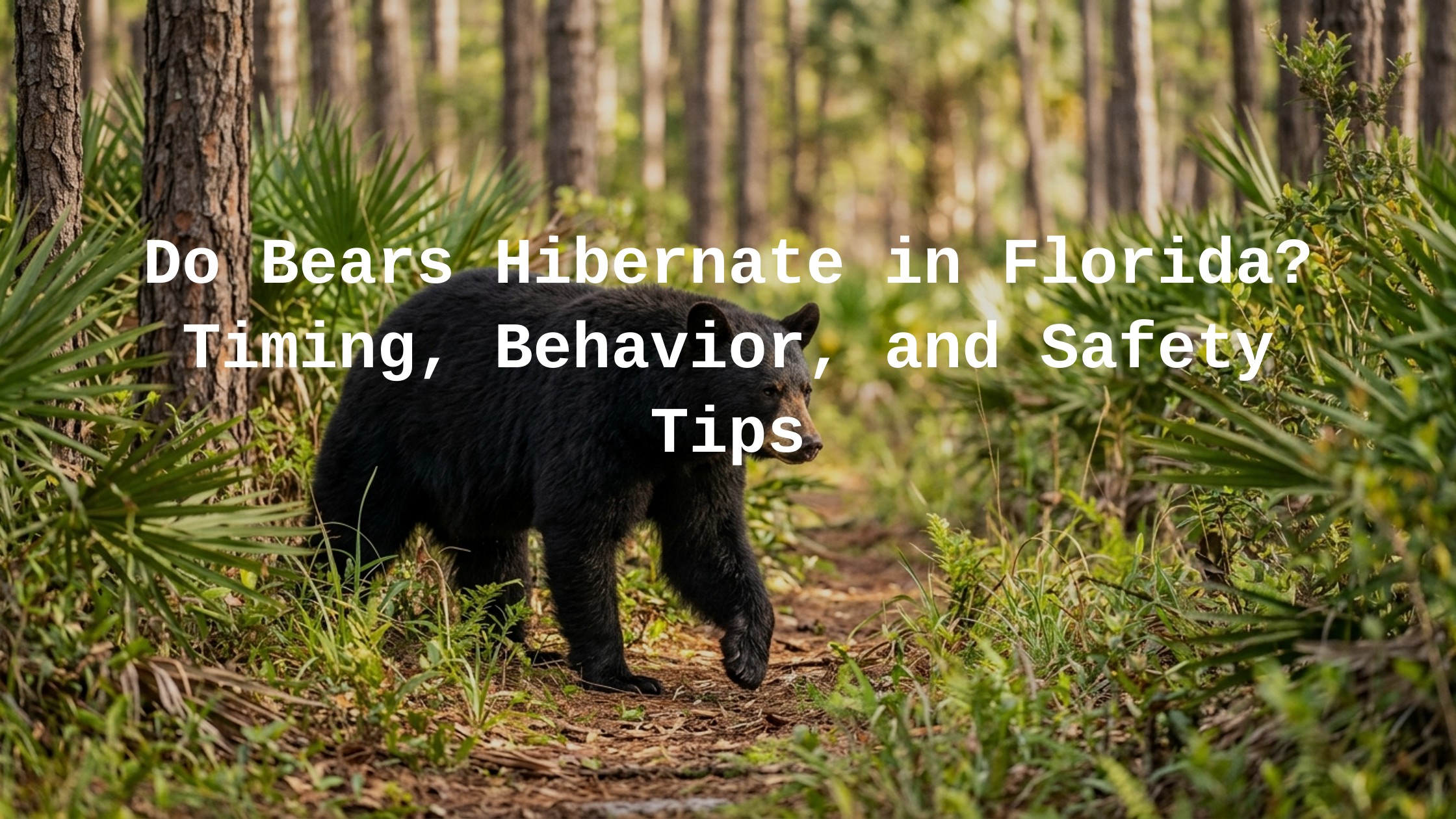 Do Bears Hibernate in Florida? Timing, Behavior, and Safety Tips