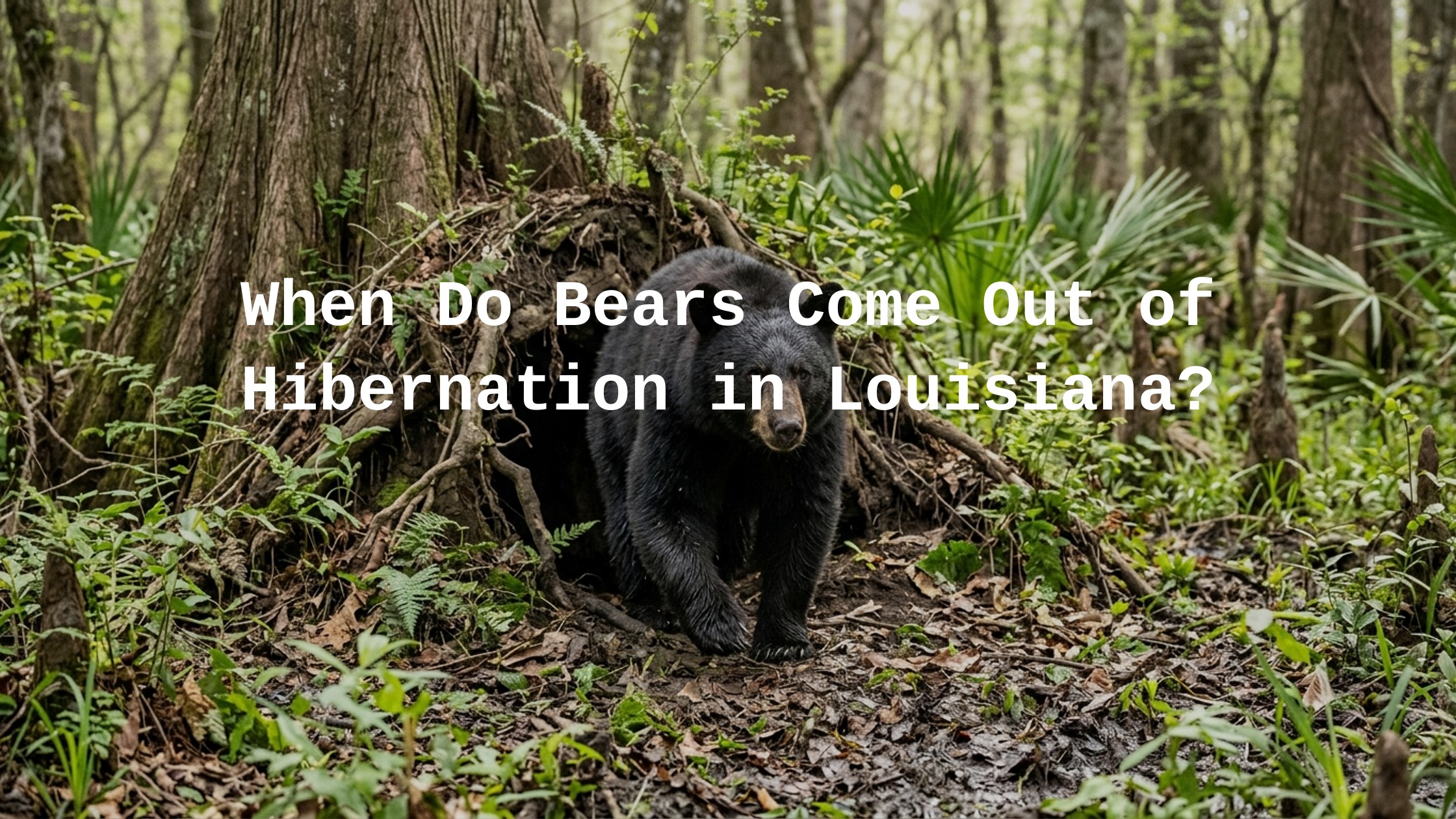 When Do Bears Come Out of Hibernation in Louisiana?